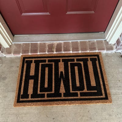 Bow Print Doormat Bows Pink Bows Gift for Her Welcome Mat Porch Decor ...