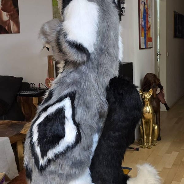 Fursuit Head Full Body, Furrynew Pre-made Fur Head, Furry Cosplay, Full ...