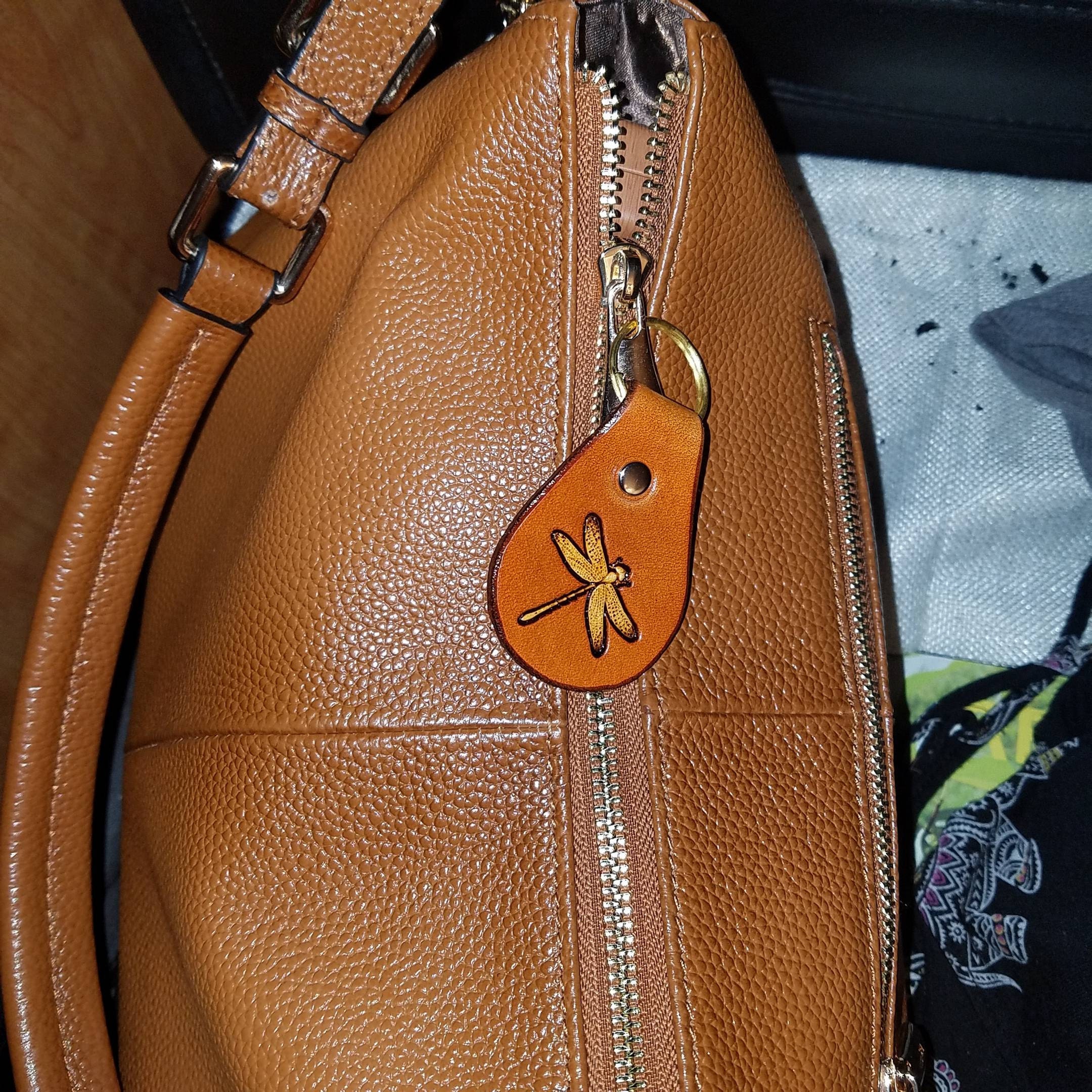 CUSTOM LEATHER KEYCHAIN with various 3D stamps, in six colors ...