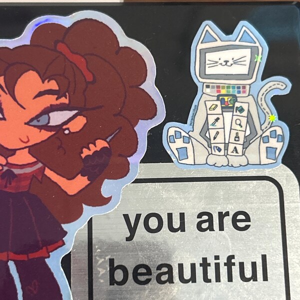 MS Paint Cat Sticker - Etsy