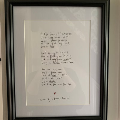When Your Life Has Smashed to Pieces Poem by Catherine Prutton - Etsy