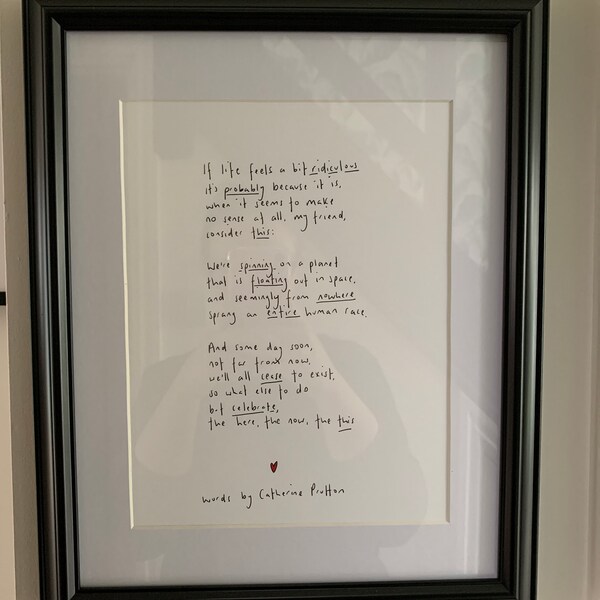 If You're Wondering Where to Find Me – Handwritten Sympathy Poem Print ...