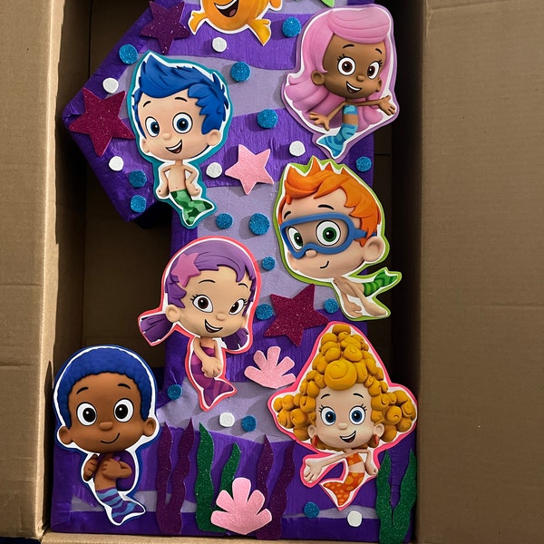 Bubble Guppies Pinata Inspired Bubble Guppies Party Decorations Bubble ...