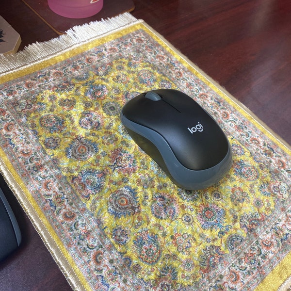 Turkish Rug Mouse Pad: Vintage Desk Decor (12x8 In) - Etsy