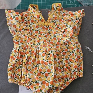 PDF Sewing Pattern for Romper, Girl Romper Sewing Pattern for Baby Girl ...
