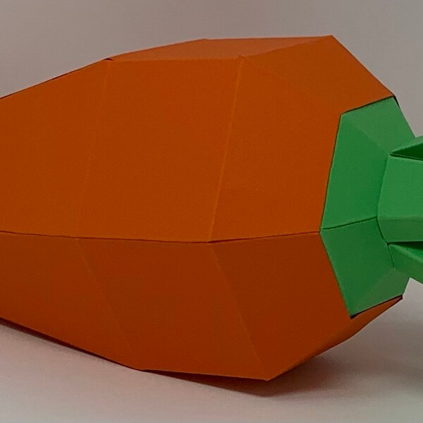 DIY Papercraft Carrot Model, Kitchen Prop (digital Files) - Etsy