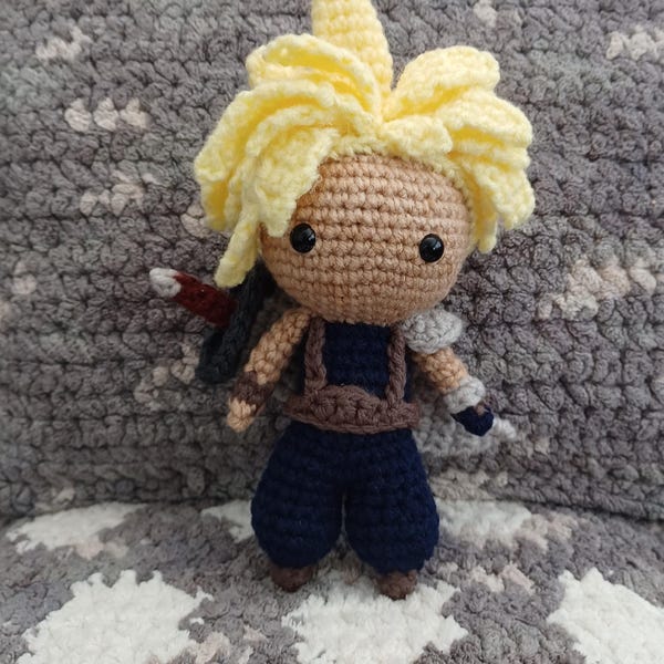 PATTERN BUNDLE - FFVII Cloud Sephiroth Aerith Tifa Barrett - Amigurumi ...