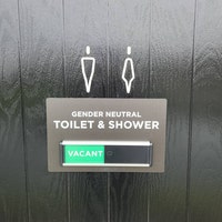 Minimal Shower Sign Acrylic Restroom, Salon, 3D, Toilet, Modern ...