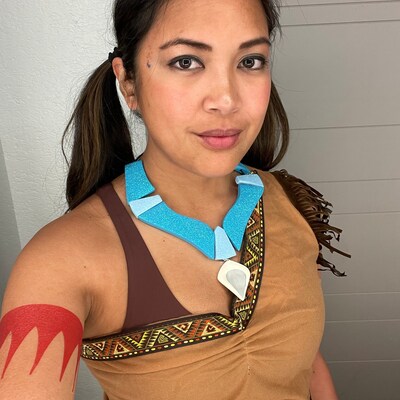 Disneys Pocahontas Necklace Pendant With Ribbon - Etsy