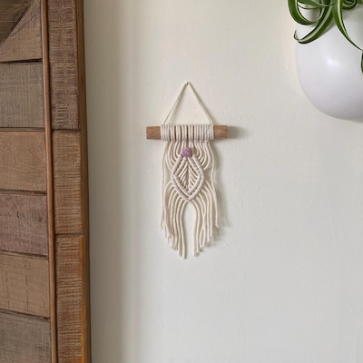 Pixel Ghost Macrame Wall Hanging for Gothic Home Style, Cute Baby Room ...