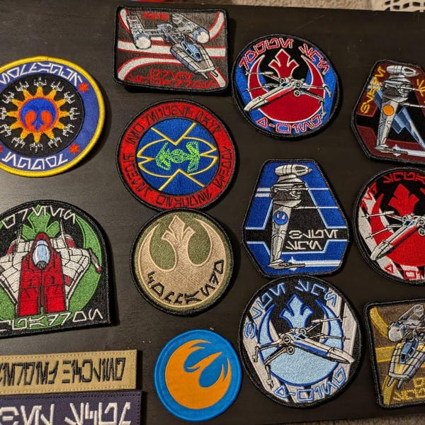 Star Wars X-wing Rogue Squadron "classic" 4" Patch in Aurebesh Rogue ...
