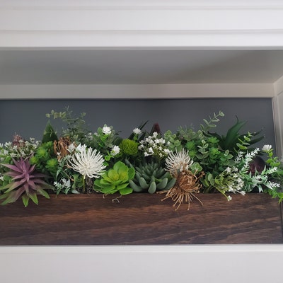 Artificial Floral Arrangement Planter Box - Etsy