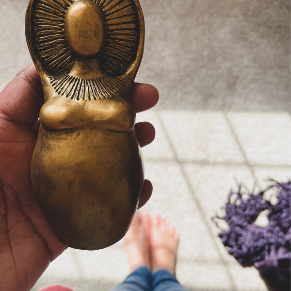 Sun Goddess Statue: Fertility Altar Sculpture, Birth Art Gift - Etsy