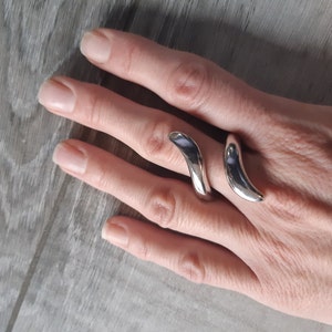 Unique Statement Ring Sterling Silver Ring Modern Statement | Etsy