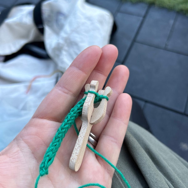 Jumbo Size Lucet Cousins Set, by Sistermaide LCJ127 Knitting Fork - Etsy