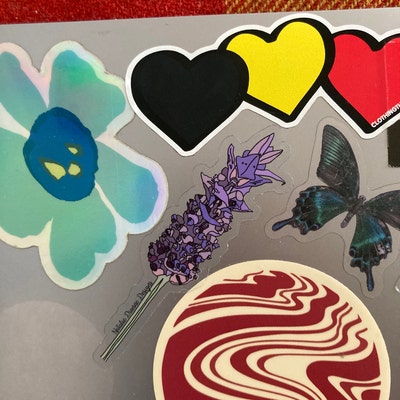 Rainbow Fox Vinyl Sticker - Etsy