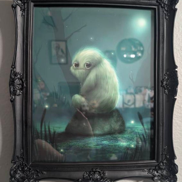 Spooky Bog Creature | Creepy Cute Dark Art | Fantasy Illustration ...