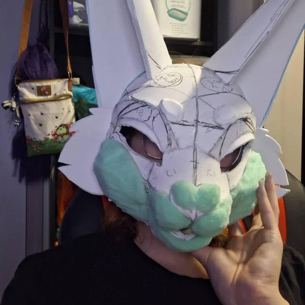 Utahraptor Fursuit Headbase Pattern Moving Jaw - DOWNLOAD ONLY - Etsy