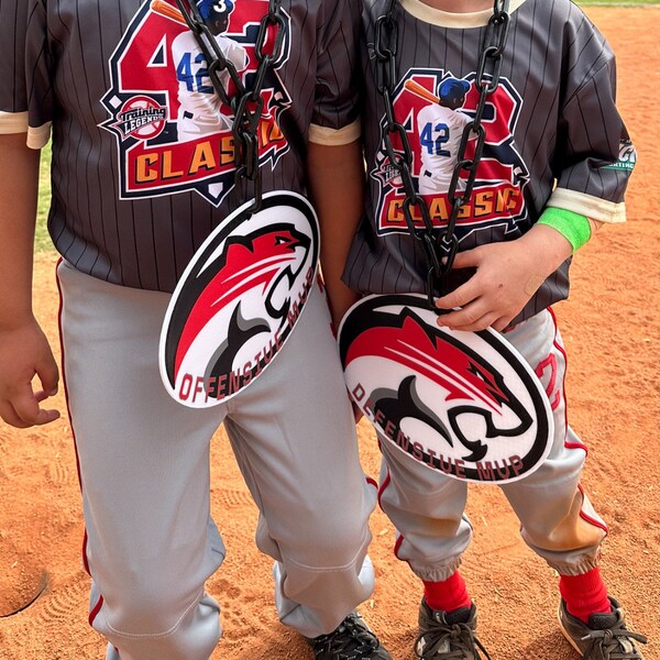 Custom Fan Chain Giant Logo Necklace Sports Homerun Turnover Jumbo ...