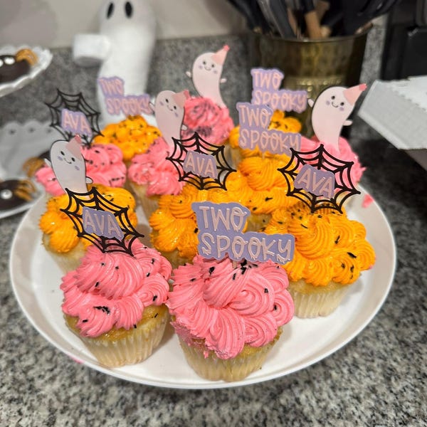 Little Boo Cupcake Topper,little Boo Baby Shower,a Little Boo is Almost ...