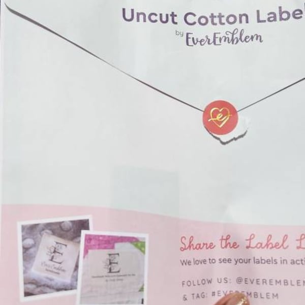 Cotton Label Set, Personalized Label, Quilt Tag, Custom Sewing Tag ...