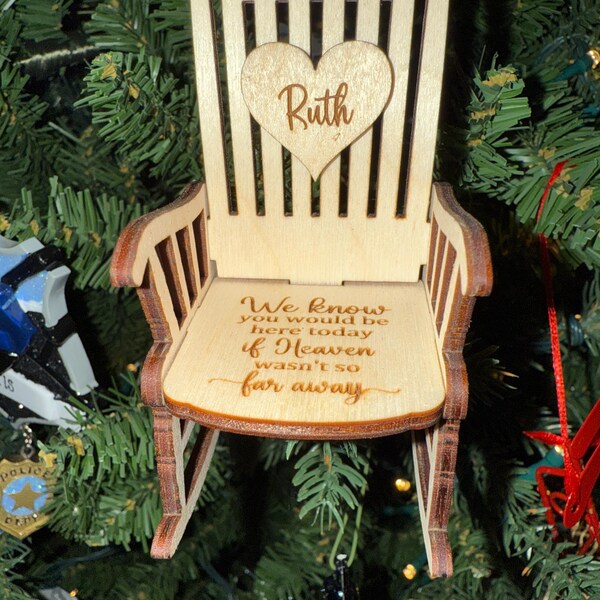 Engraved Vintage Rocking Chair, Wedding Place Setting, Memorial Chairs ...