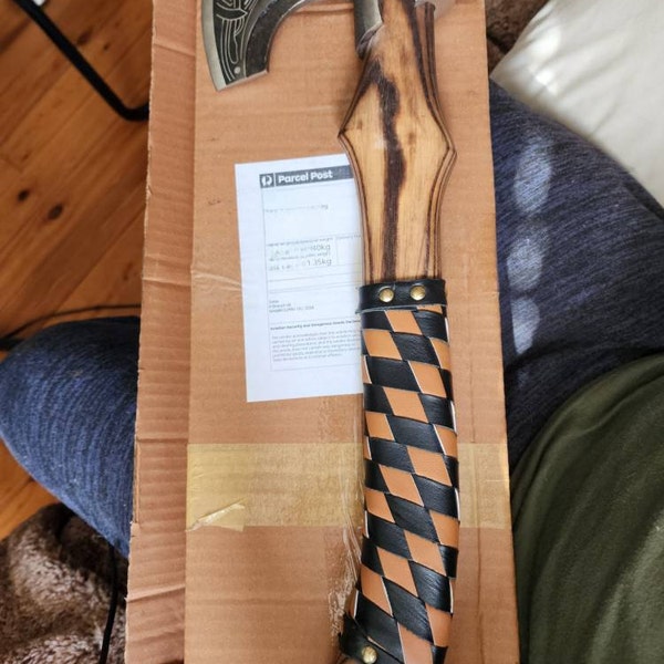 Beautiful Custom Handmade Viking Forged Axe, Groomsmen Gift , Birthday ...