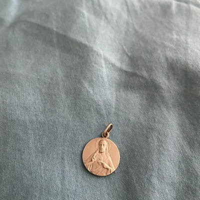 St Philomena and John Vianney. Antique Religious Pendant. - Etsy