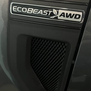 Gel Coated domed FORD Ecobeast AWD or Twin Turbo AWD Emblem Overlay ...