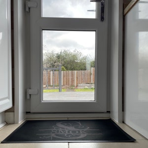 Personalised French Oak Swinging Hanging House Sign Number, Carved ...