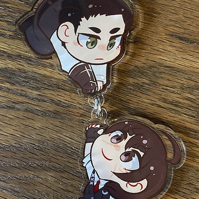YCH Commission Chibi Hanging Custom Acrylic Keychains CUSTOM ORDER - Etsy