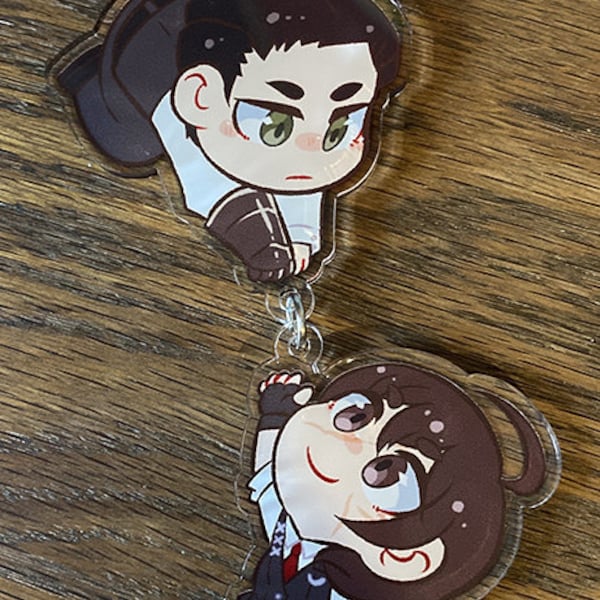 YCH Commission Chibi Hanging Custom Acrylic Keychains [CUSTOM ORDER] - Etsy