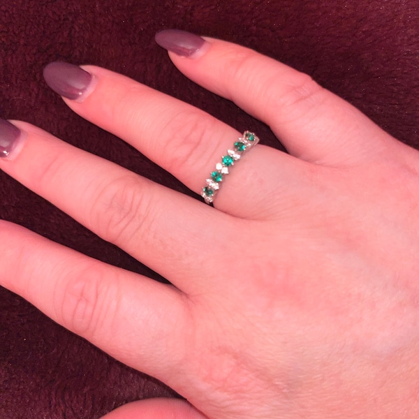 Sami Jewels Emerald Ring, Gemstone Ring, Emerald Jewelry, Gift for Her ...