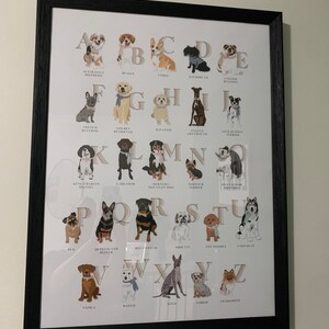 Dog Alphabet Art for Boho Nursery Digital Download Gender Neutral ...
