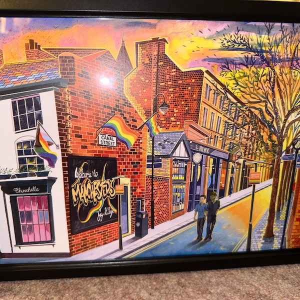 Leeds Art Print, the Calls, Leeds Collage Illustration, Leeds Minster ...