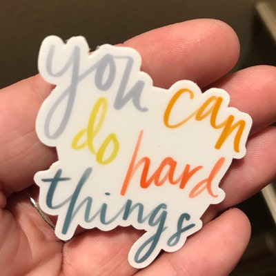 Encouraging Inspirational Stickers Waterproof Vinyl Decals You Can Do ...