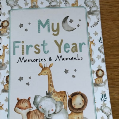 Baby Journal, Baby Book, Baby Journal and Memory Book, Safari, Baby ...