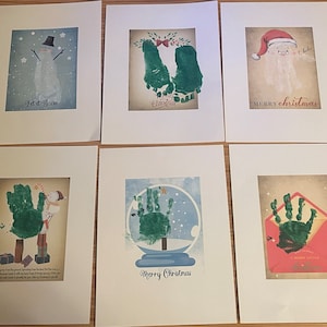 Christmas Handprint Art, DIY Kids Craft, Christmas Lights Handprint ...