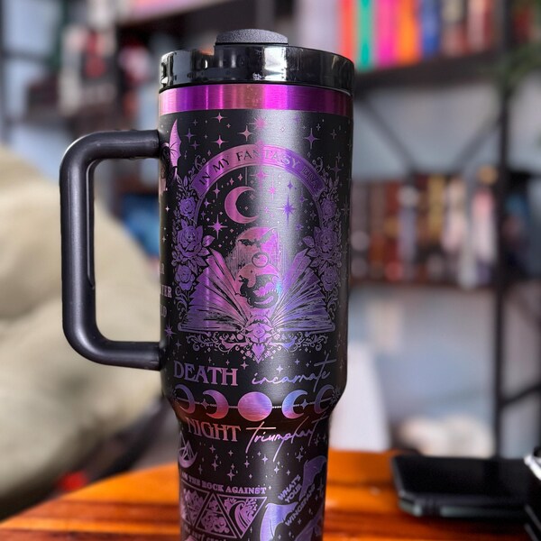 Velaris ACOTAR 40oz Tumbler, Fantasy Book Lover, Stanley Like Quencher ...