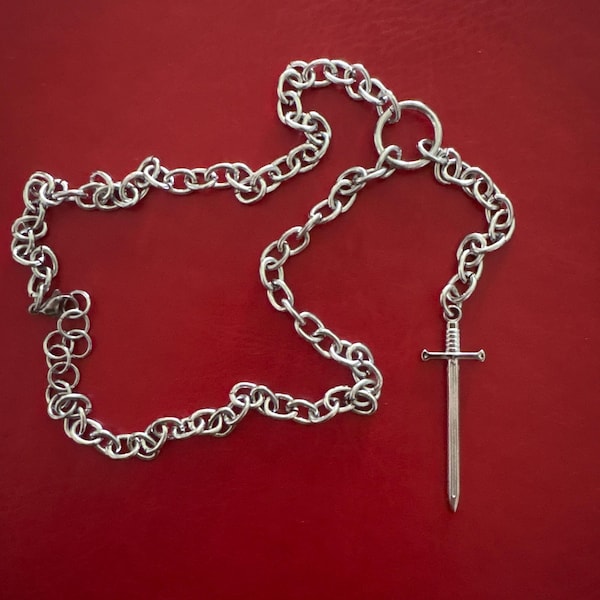 Stainless Steel Dainty O Ring Slip Chain Choker Necklace, Alternative ...