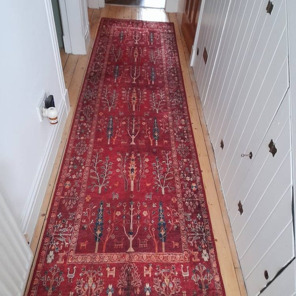 Red Runner, Floor Throw Carpet for Kitchen, Bedroom, Living Room ...