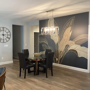 Seashell Pattern Wallpaper, Sea Shell Peel and Stick Wall Mural, Blue ...