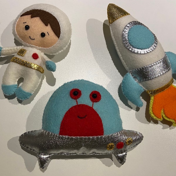 Baby Mobile Sewing Pattern, Felt Kit, Felt Car Pattern, Plushie Car Craft Kit, DIY Sewing, PDF ...