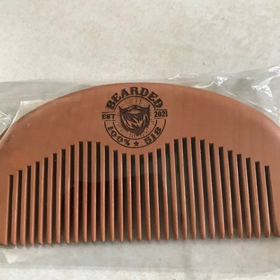 50 Four-sided Beard Combs Logo Included - Etsy