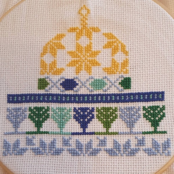 Ramadan Nights Cross Stitch Pattern | Tatreez Pattern | Hint of Tatreez ...