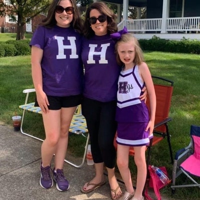 Purple Cheer Uniform, Customized Cheerleading Uniform, Girls Cheer ...