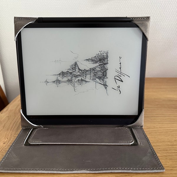 Personalized Distressed Leather Onyx Boox Note Nova 3 Tablet Case , All ...