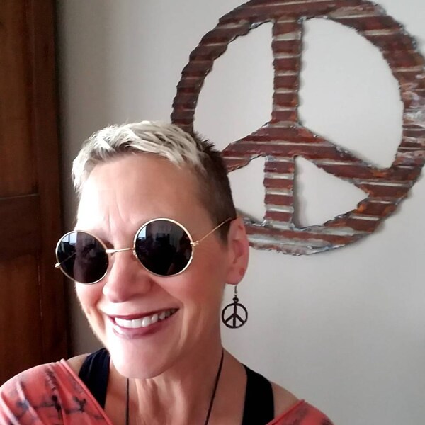 Rusted Iron Crescent Moon Necklace/western Beaded Jewelry/cowgirl ...