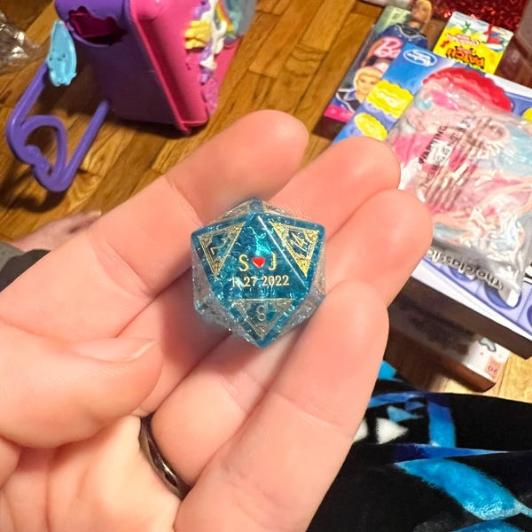 Custom Wedding Dice | Custom Dice D20 | Dungeons & Dragons | DND Dice ...