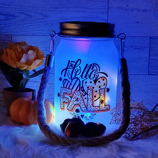 Sublimation Solar Powered Glass Lantern With Multicolored Lights ...